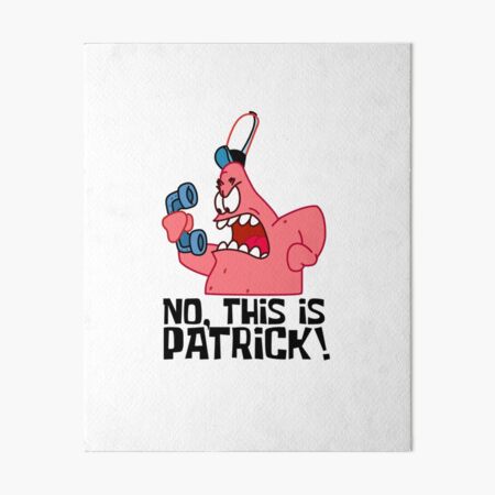 "Patrick star funny quotes patrick kids design Gifts " Art Board Print ...