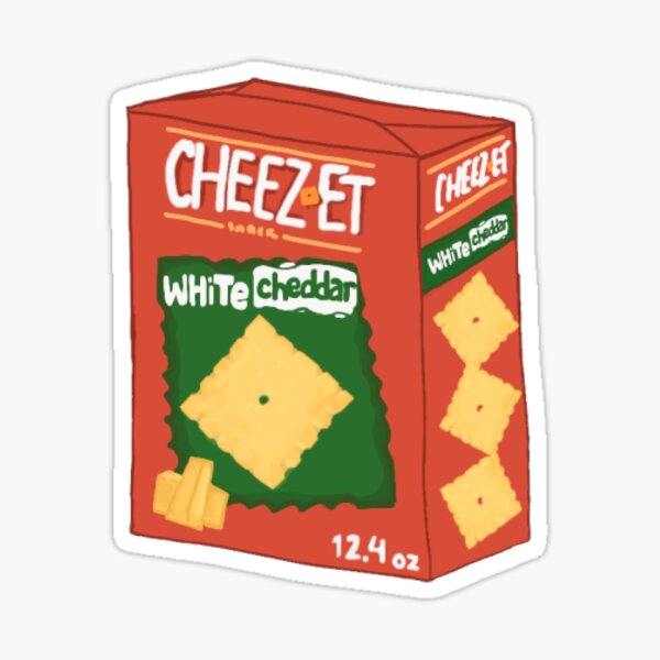 "White Cheddar Cheese Crackers" Sticker by TheGroceryStore | Redbubble