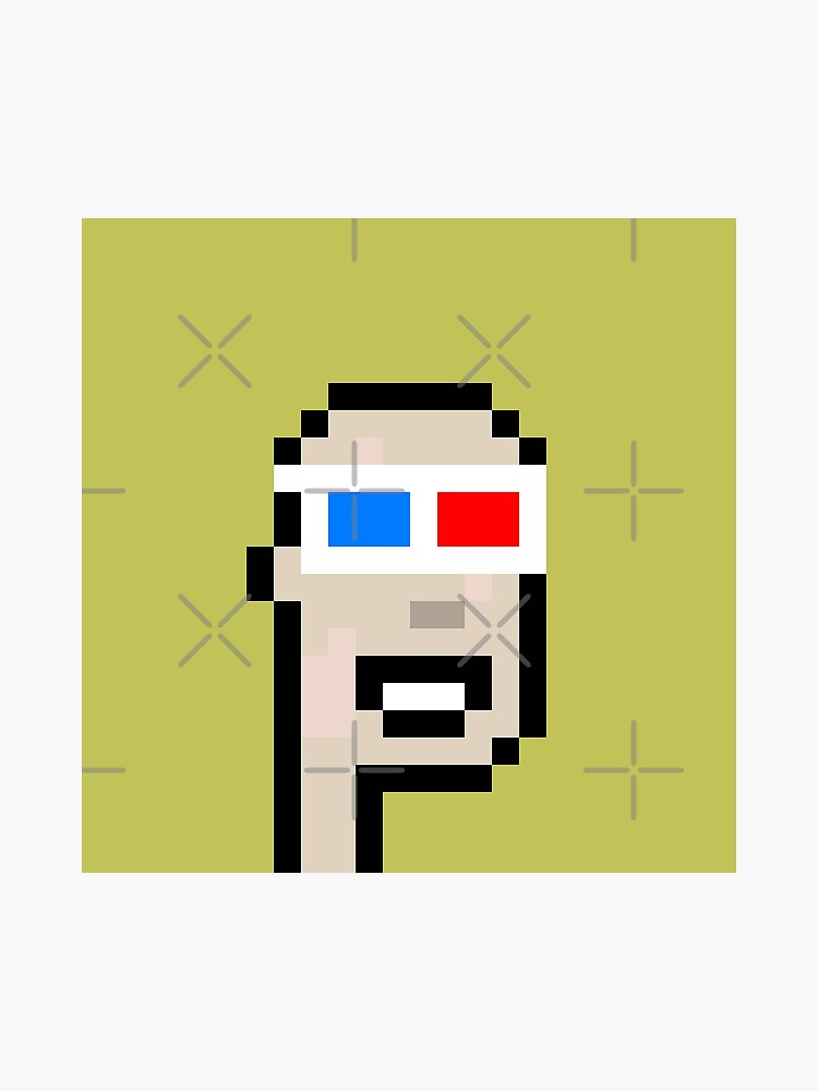 "Cryptopunk Art Club" Sticker by WowArtDesign | Redbubble