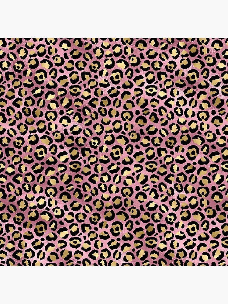 "rose gold leopard cheetah " Poster for Sale by pushmerch | Redbubble