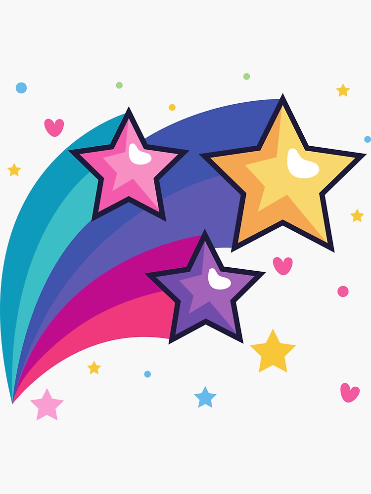 "Cute Shooting Stars" Sticker by NorStar-Edition | Redbubble