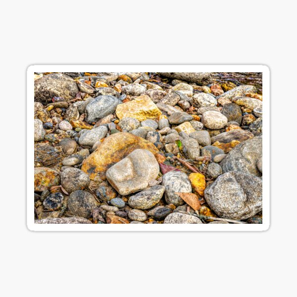 "Colorful River Rocks" Sticker by clairesimages | Redbubble