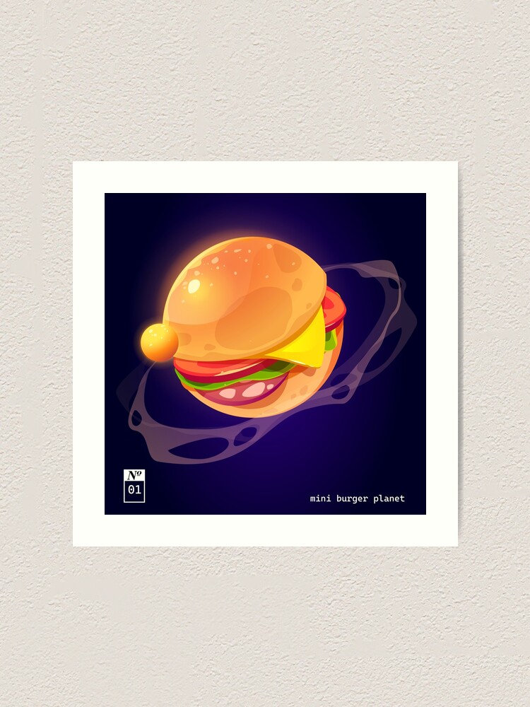 "Mini Burger Planet collection NFT space food planets Hamburger lover ...