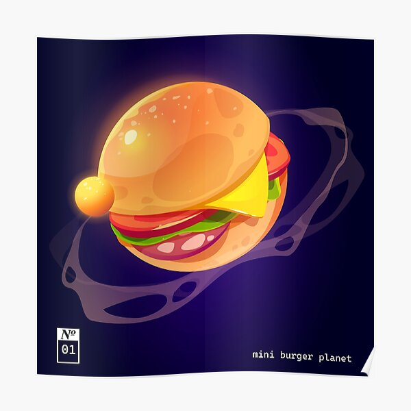 "Mini Burger Planet collection NFT space food planets Hamburger lover ...