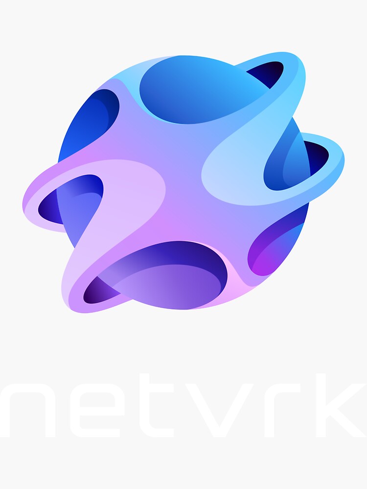 "Netvrk NTVRK" Sticker by PopFoxT-shirts | Redbubble