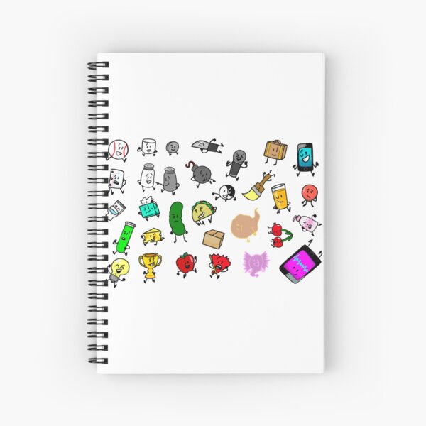 "Inanimate Insanity All Characters" Spiral Notebook for Sale by ...