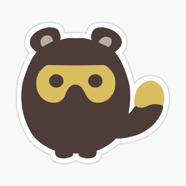 "Miles Tanuki" Sticker by vzecha | Redbubble