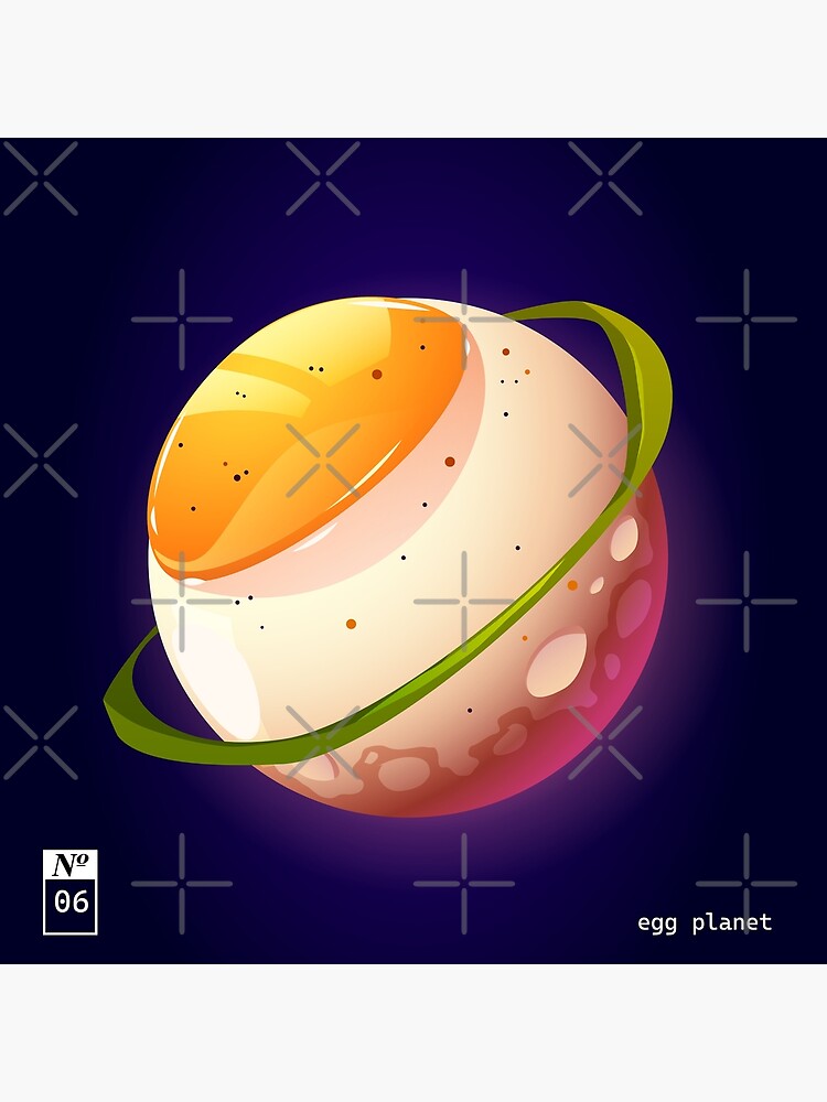 "Mini egg Planet collection NFT space food planets eggs lover" Poster ...