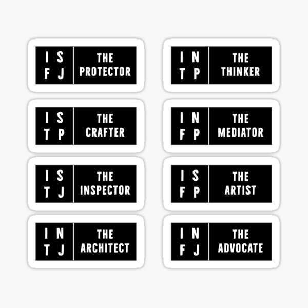"Rated Introverted MBTI Sticker Pack" Sticker for Sale by DanLopesMerch ...