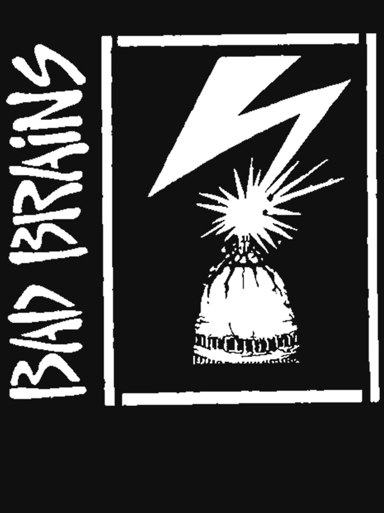 "full bad brains capitol stencil logo Genres Hardcore punk " T-shirt ...