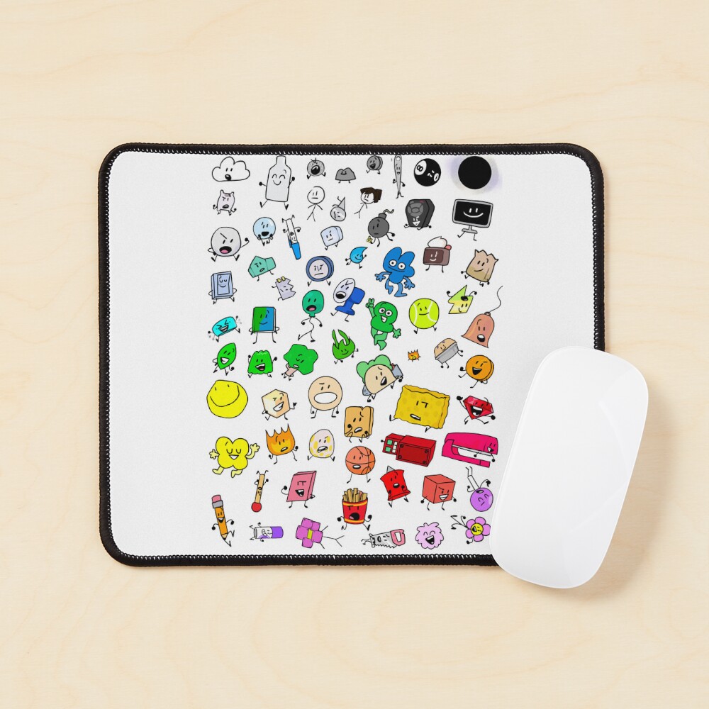 "BFDI All Characters (Transparent)" Canvas Print for Sale by MsBonnie ...