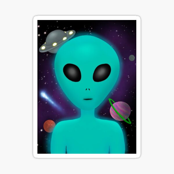 "Alien" Sticker by PMDesigns222 | Redbubble
