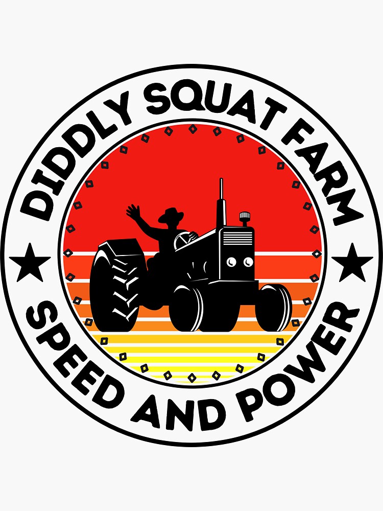 "Diddly Squat Farm Speed And Power" Sticker for Sale by VenetieArt ...