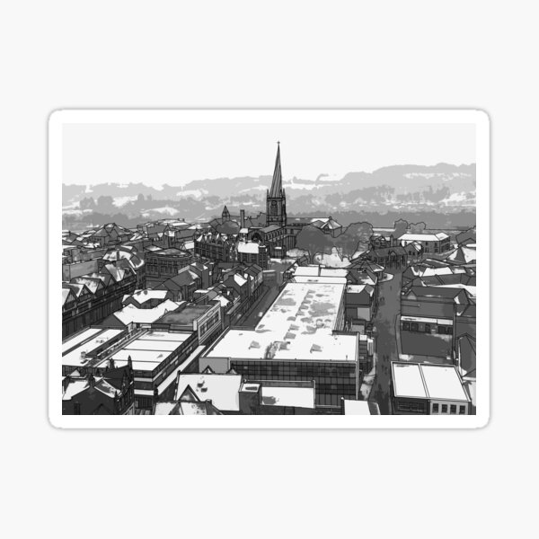 "Chesterfield Monochrome" Sticker by summattodraw | Redbubble
