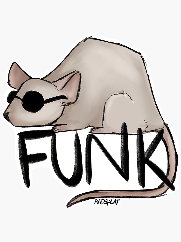 "FUNK RAT" Sticker by RATSPLAT | Redbubble