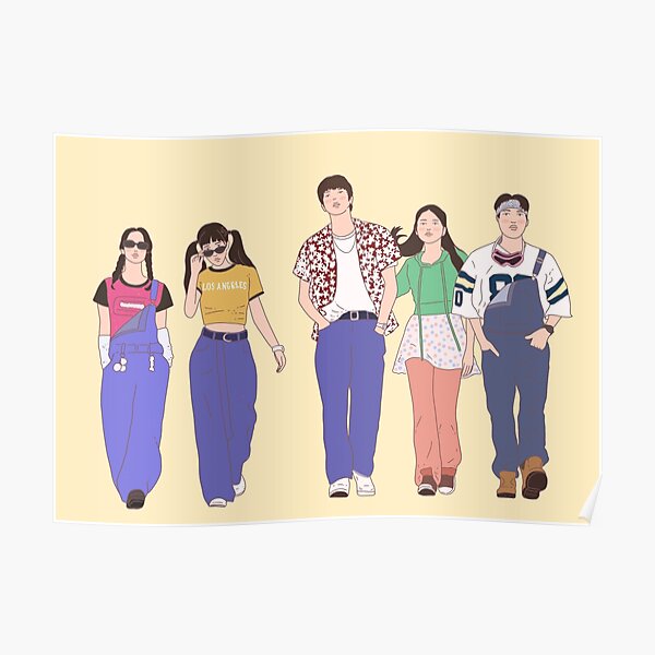 "25 21 - kdrama twenty five twenty one" Poster by MomosDrawing | Redbubble