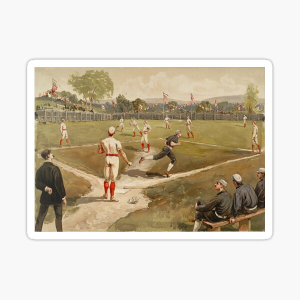 "Vintage 1800s Baseball Game" Sticker by sweetbelle | Redbubble