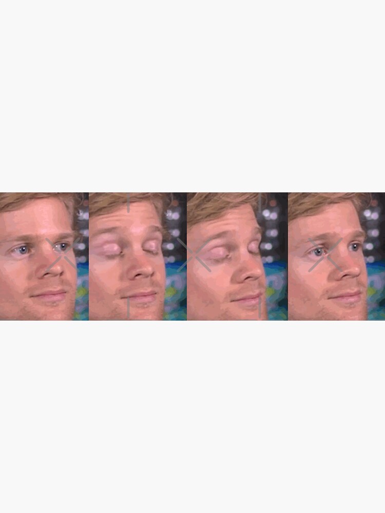 Pegatina «White Guy Parpadeando Meme» de itswillharris | Redbubble