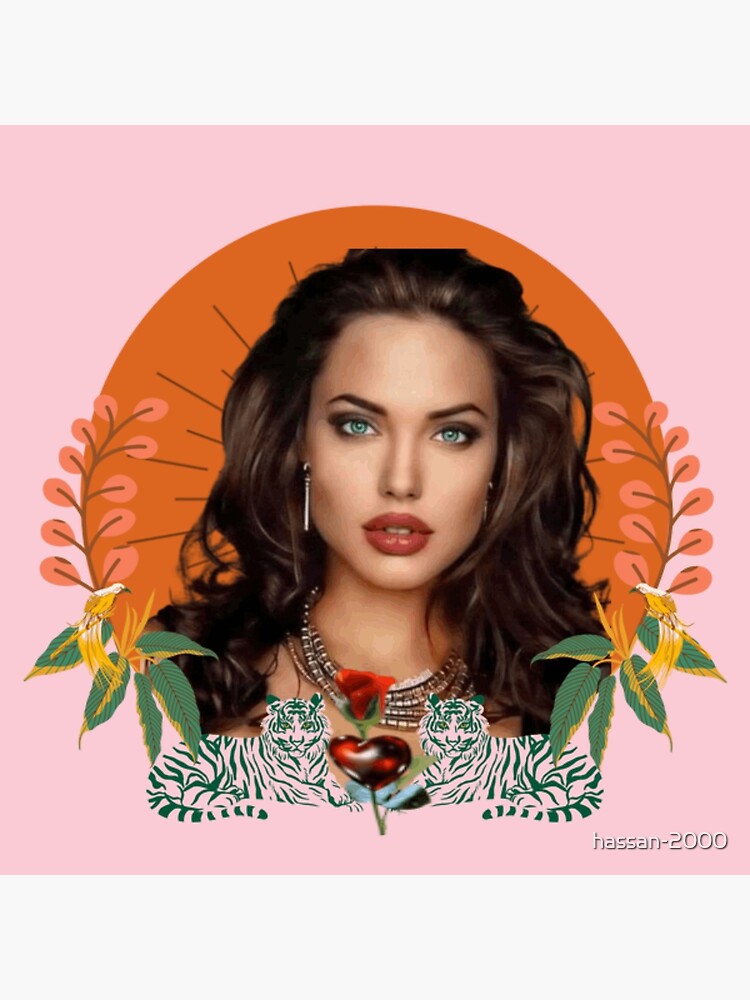 Angelina Jolie The Most Beautiful Woman Poster For Sale By Hassan