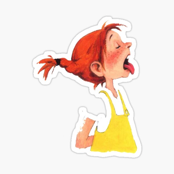 "Pippi longstocking" Sticker by KinhHungLi | Redbubble