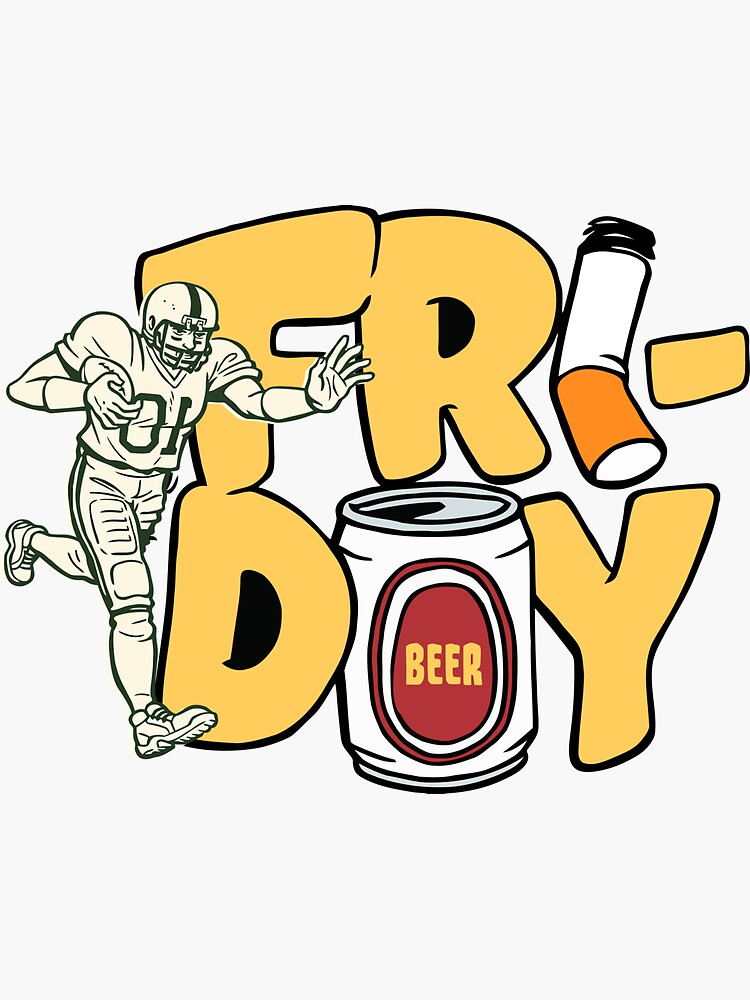 "Friday Football" Sticker by Moxter | Redbubble
