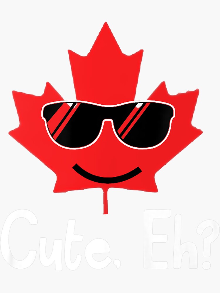 "Eh Canadian Flag Maple Leaf Funny Canada Souvenir Tourist Canadian ...
