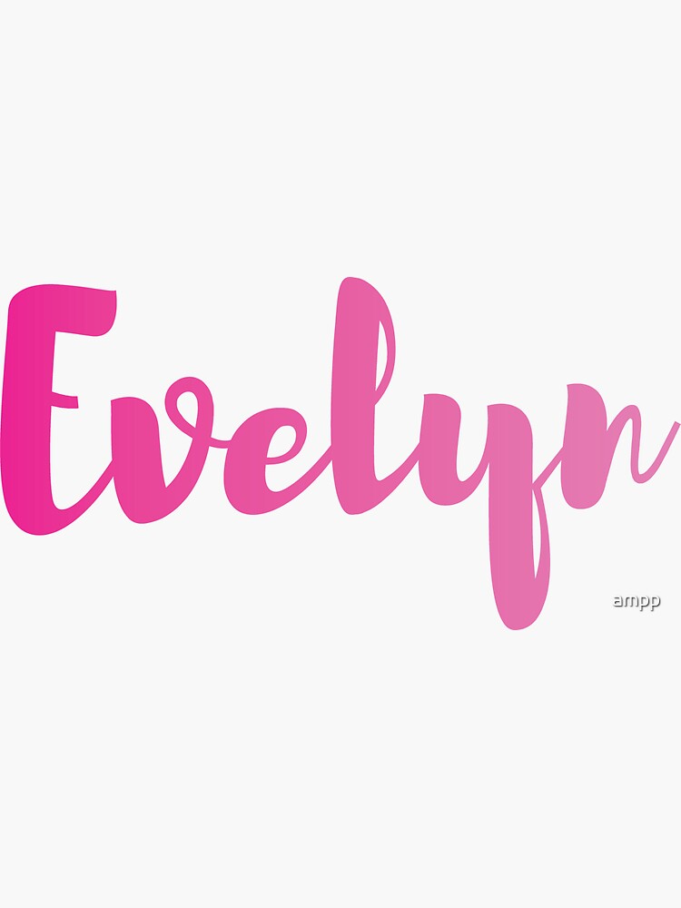 "Evelyn" Sticker for Sale by ampp | Redbubble