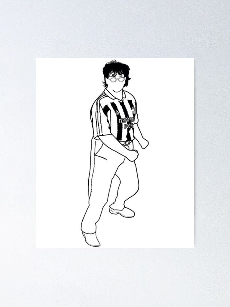 The Geordie Dancer Poster For Sale By Footyprogrammes Redbubble