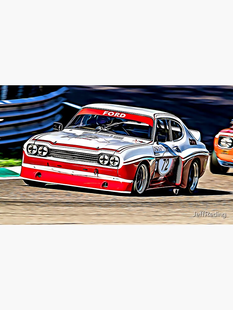 "Ford Capri Touring Car Racing" Sticker for Sale by JeffReding | Redbubble