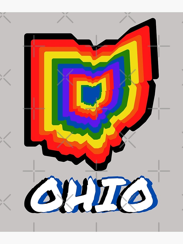 "Ohio Rainbow" Poster for Sale by krissy43231 | Redbubble