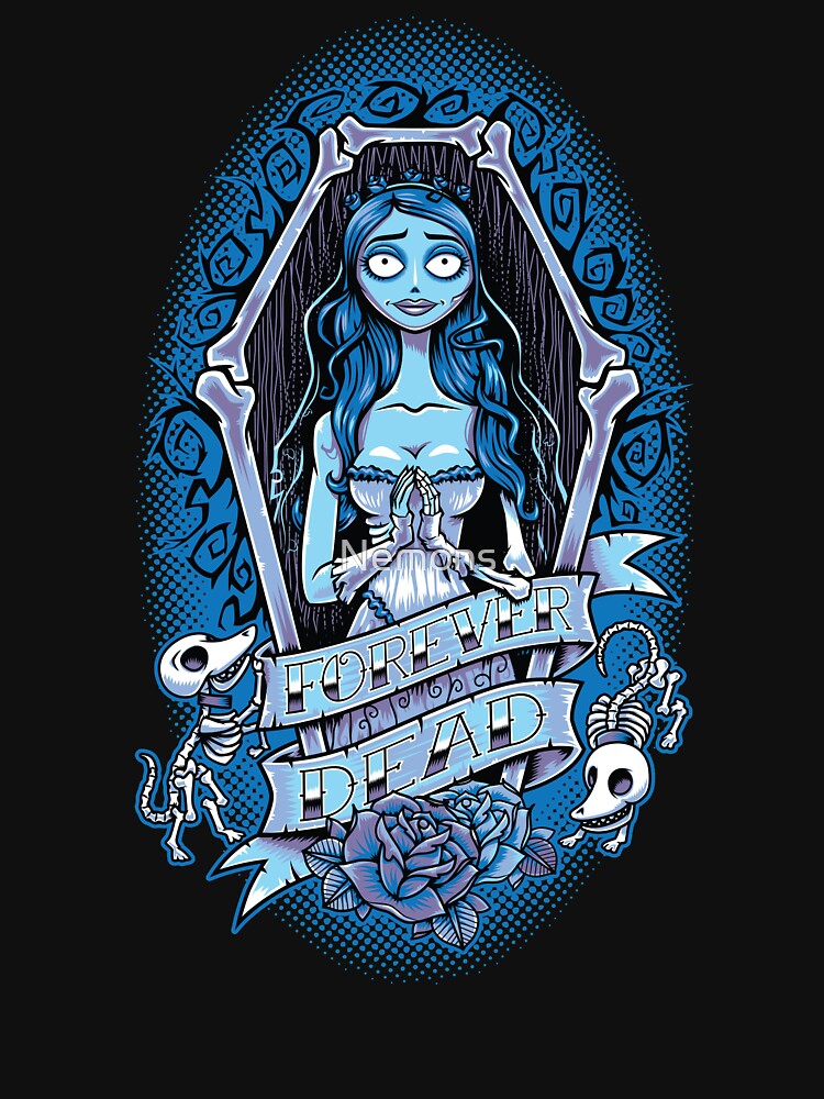 "Forever Dead - Creepy Cute- Goth Bride" T-shirt for Sale by Nemons ...