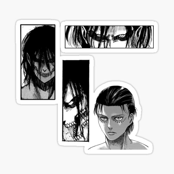 "Eren Yeager sticker pack " Sticker by LuvHm | Redbubble
