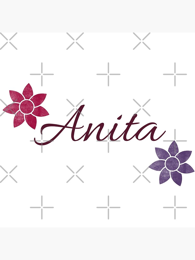 Póster «Diseño de caligrafía de nombre floral de Antia» de SbMb2000 ...