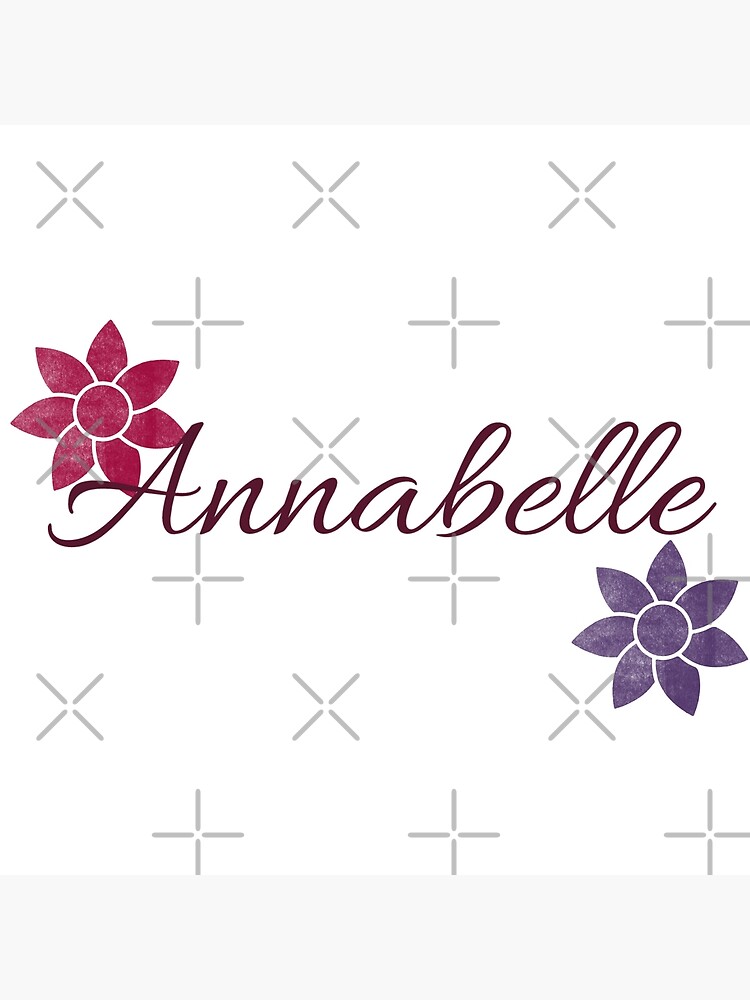 "Annabelle Floral Name Calligraphy Design" Poster for Sale by SbMb2000 ...
