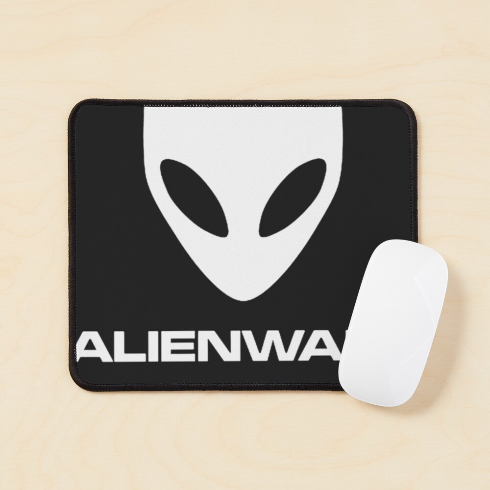 "Alienware Dell Gaming logo White Essential T-Shirt" Mouse Pad for Sale ...