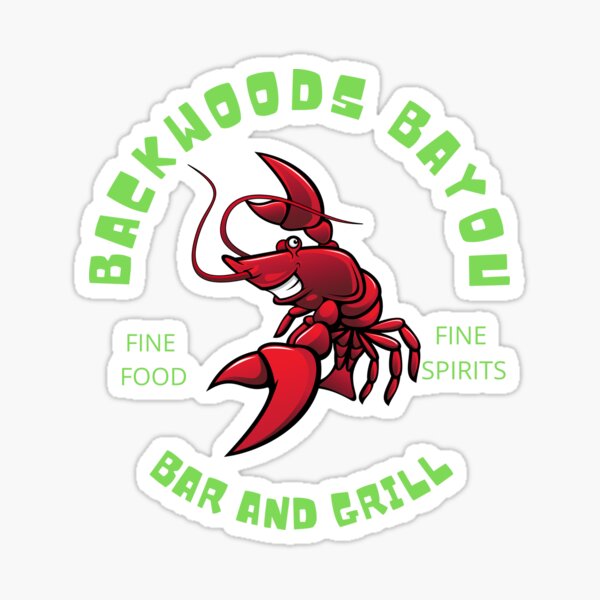 " BACKWOODS BAYOU" Sticker for Sale by LakesideReflect | Redbubble