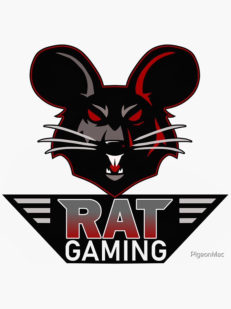 "Rat Gaming" Sticker for Sale by PigeonMac | Redbubble
