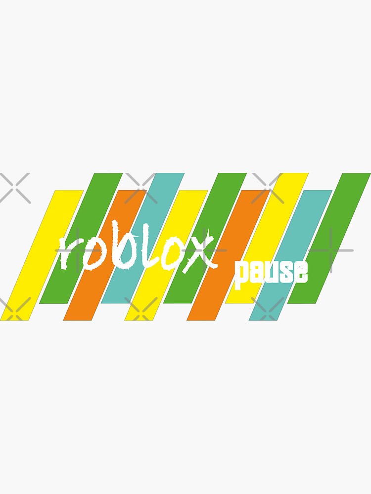 "roblox id roblox pause" Sticker by biiill | Redbubble