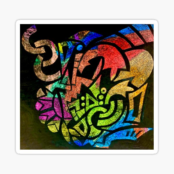 "Rainbow Fireball" Sticker by keutemey | Redbubble