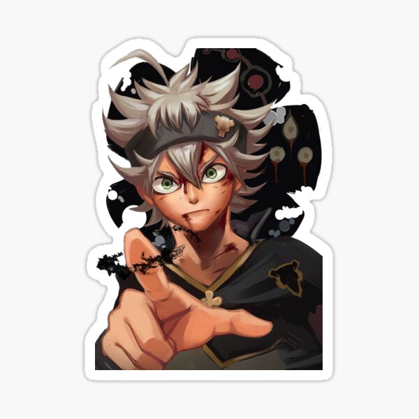"Asta - Black Clover" Sticker by UnoDemo | Redbubble