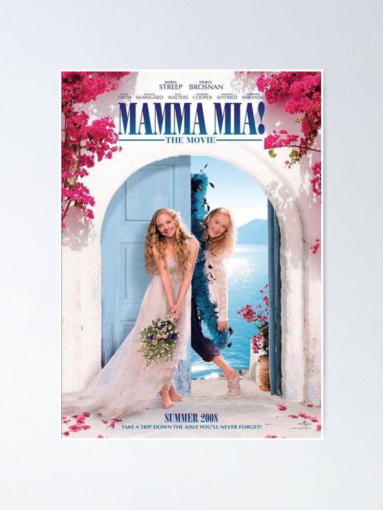 "mamma mia" Poster for Sale by lisfestyle | Redbubble