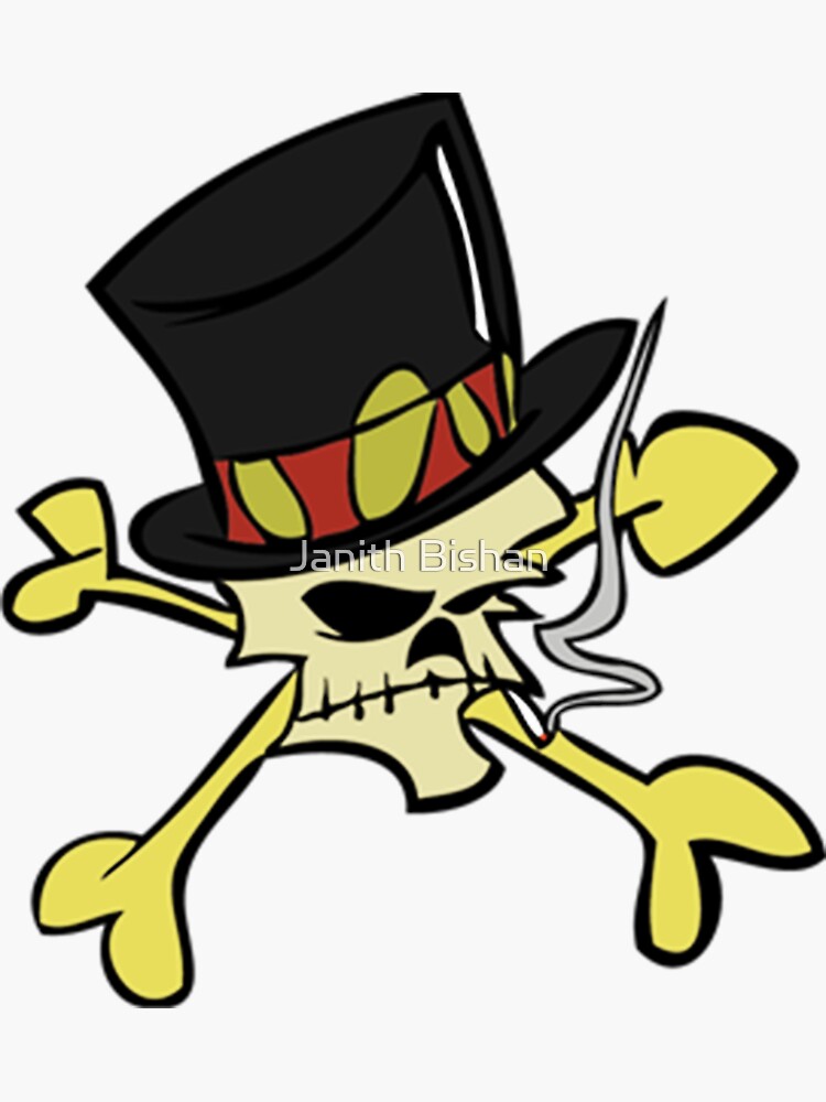 "Slash Skull" Sticker for Sale by Speadmark | Redbubble