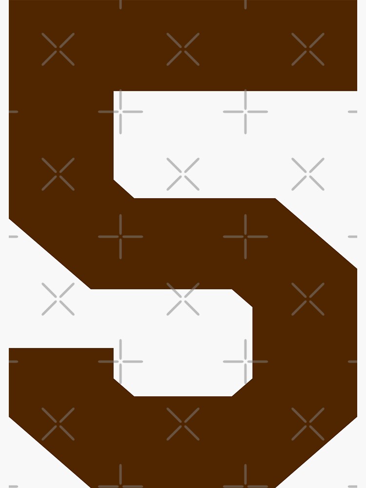 "Number 5, Brown five, Sports number 5" Sticker for Sale by ...