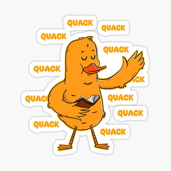"Quack Poetry" Sticker for Sale by SesaBe55 | Redbubble