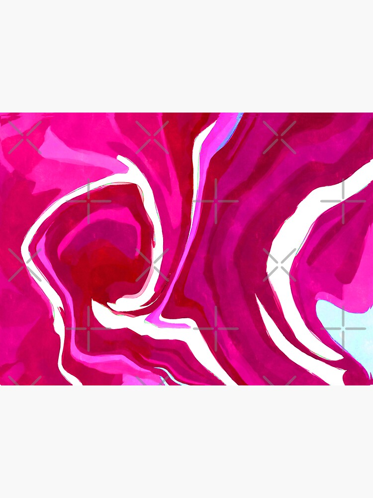 "Raspberry Ripple Watercolour Abstract Art" Sticker for Sale by ...