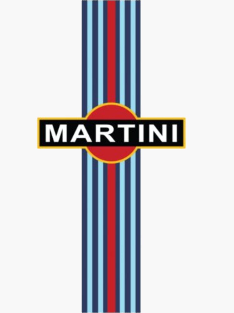 "Martini Racing Stripe" Sticker by Jamie88kh | Redbubble