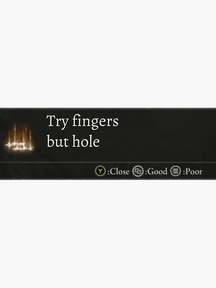 "Try finger but hole funny dark Soul Message " Magnet for Sale by ...