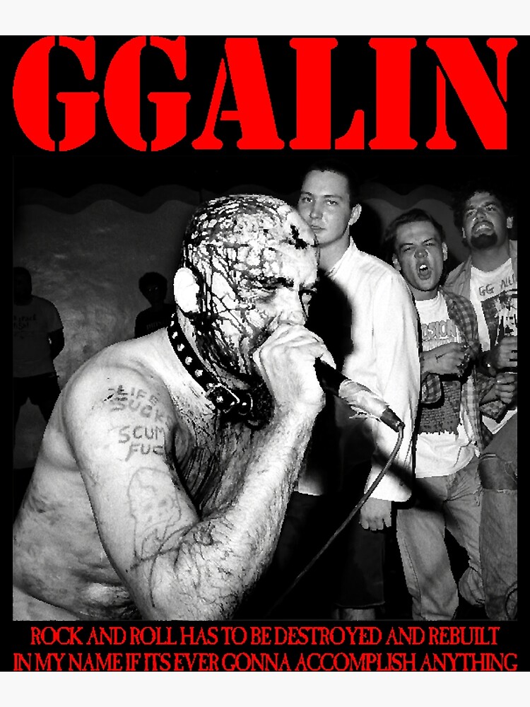 "GG Allin" Poster for Sale by DavidPlumley | Redbubble