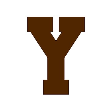 "Alphabet, Brown Y, Sports letter Y" Art Print for Sale by TheCultStuff ...