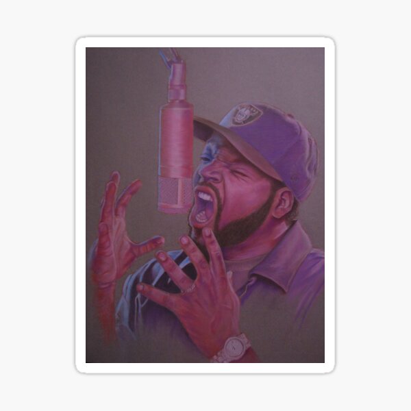 "Ice Cube" Sticker by 1983Arthouse | Redbubble